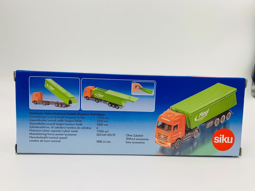 siku - 1796 LKW Mit Kippsattel und Dach (Neu und originalverpackt) in ...