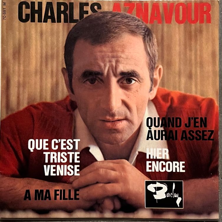 CHARLES AZNAVOUR - QUE C'EST TRISTE VENISE (Gebraucht) in Bussigny für ...