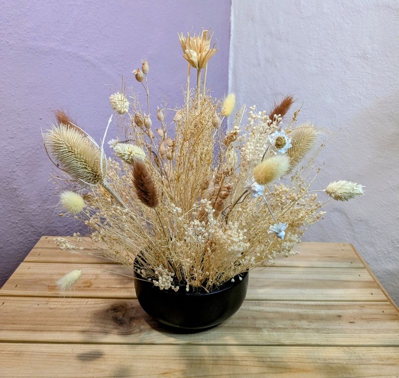 Trockengesteck Trockenblumen Strauss Deko Vase Herbst (Neu (gemäss ...