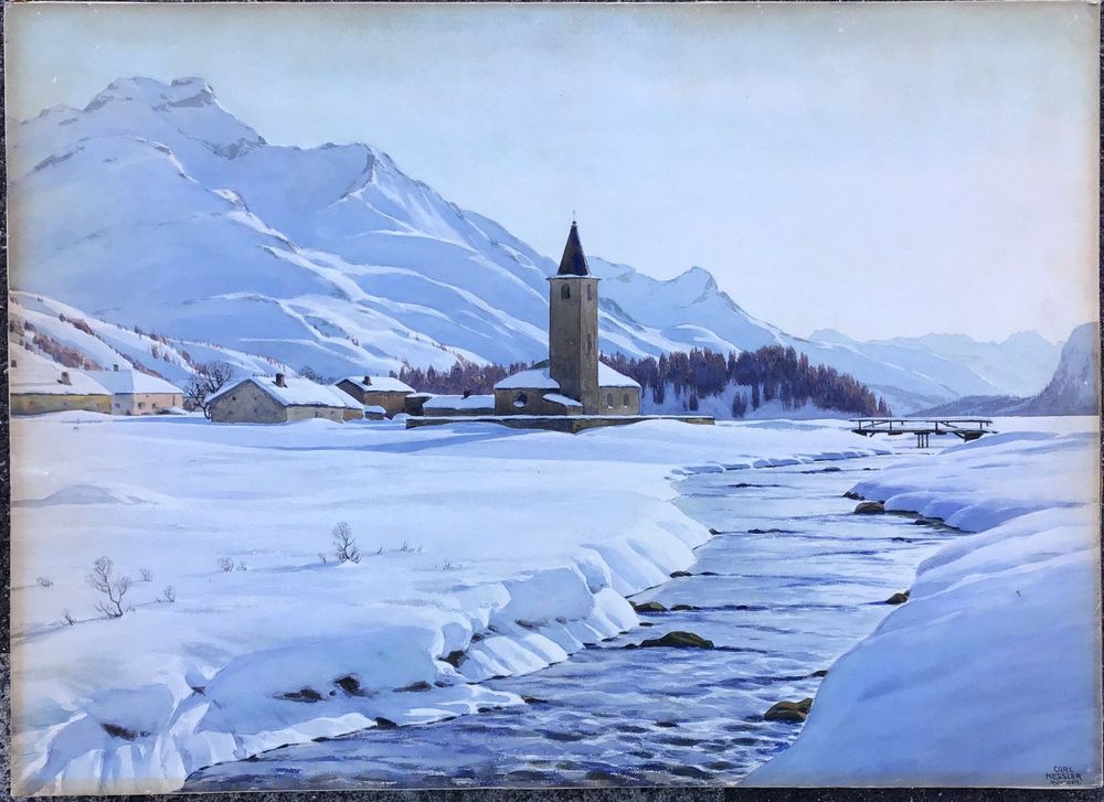 Carl KESSLER (1876-1968) Orig.Aquarell (Gebraucht) in Hochdorf für CHF ...