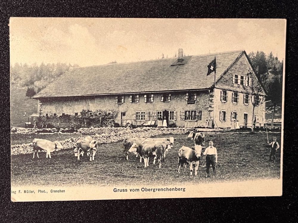 Alte Postkarte Gruss aus Obergrenchenberg. | Kaufen auf Ricardo