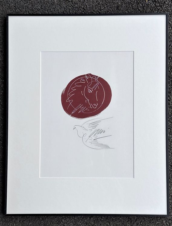 Hans Erni Zeichnung original gerahmt (Gebraucht) in Seltisberg für CHF 120 – nur Abholung auf ...