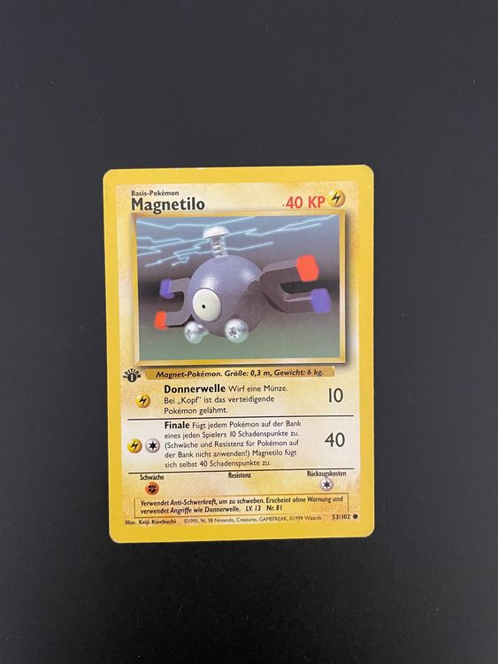 Pokémon Base Set Magnetilo 53/102 1st Edition (Gebraucht) in Zürich für ...