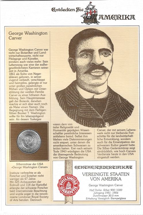 Münze Half Dollar George Washington Carver 1952 | Kaufen auf Ricardo