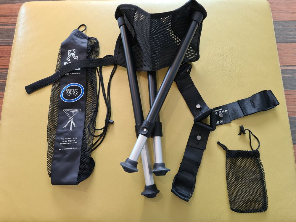 Walkstool / Dreibein mit Spinne / Camping / Fotografie. 55cm (Neu und originalverpackt) in für ...