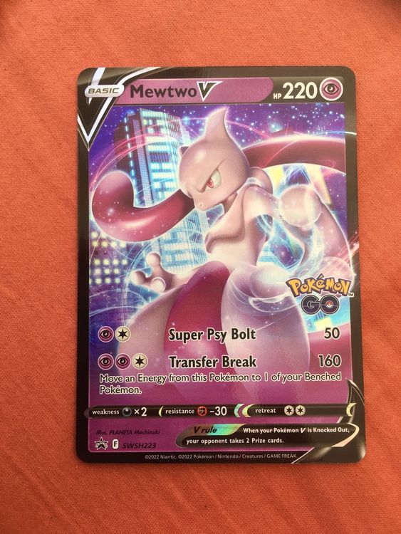Carte Pokémon Mewtwo v promo | Kaufen auf Ricardo