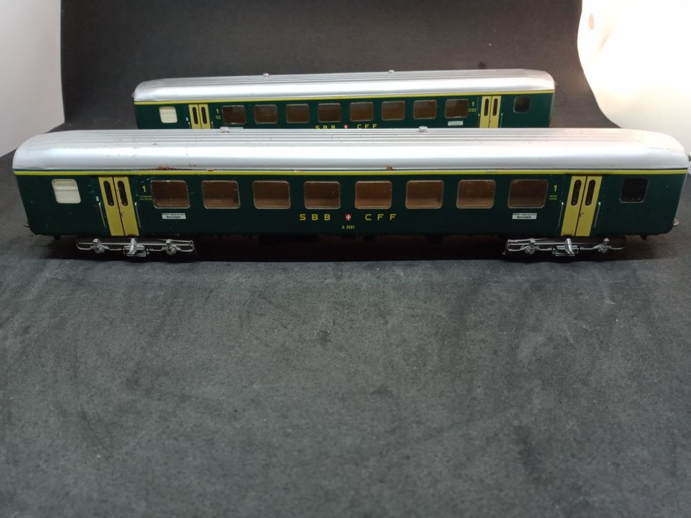 H0 2 Märklin SBB Blech Personenwagen (Gebraucht) in Bätterkinden für CHF 27 – mit Lieferung auf ...