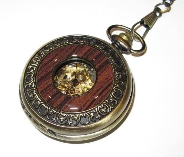 Steampunk! Mech. Taschenuhr *Mahagoni* (Neu (gemäss Beschreibung)) in Adliswil für CHF 39.9 ...