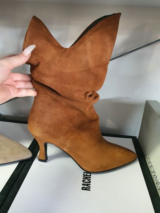 Rachel Marvi Leder Absatzstiefeletten neu, 39 (Neu und originalverpackt ...