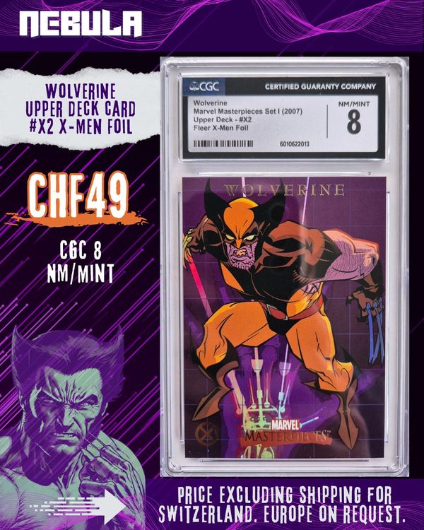 CGC Card Marvel Masterpieces #X2 – Wolverine X-Men Foil 🔹 (Neu (gemäss ...