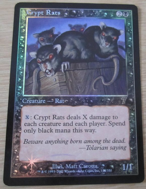 Magic the Gathering Karte Crypt Rats 7th Foil | Kaufen auf Ricardo