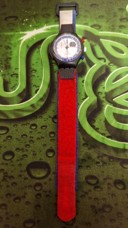 Swatch Alarm Chrono "BLUE RING" (SOB405) 1998 Vintage selten (Gebraucht ...