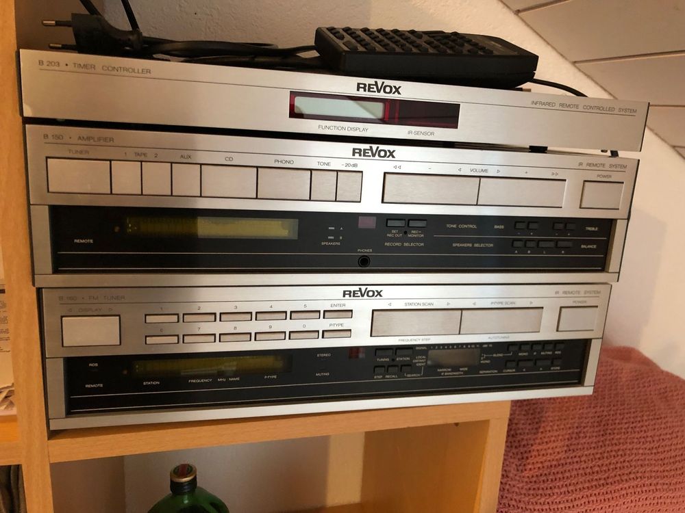 Revox Tuner Verstärker und Fernbedienung B150,B160 B203,B209 | Kaufen ...