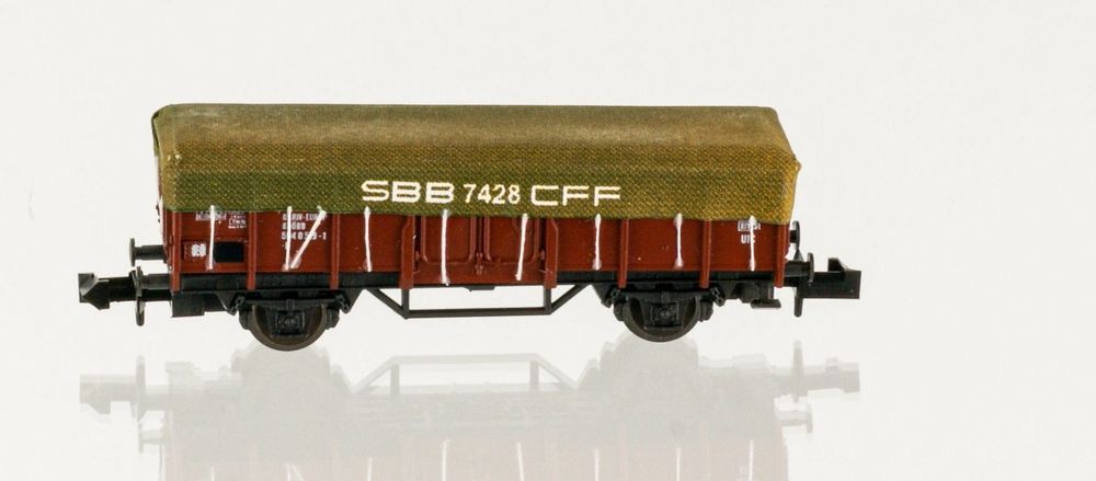 SBB Hochbordwagen mit Plane Roco (Gebraucht) in Horgen für CHF 15 – mit Lieferung auf Ricardo kaufen