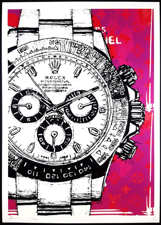 Death NYC Graffiti Pop Art Druck " Vuitton Chanel 5 Rolex | Kaufen auf ...