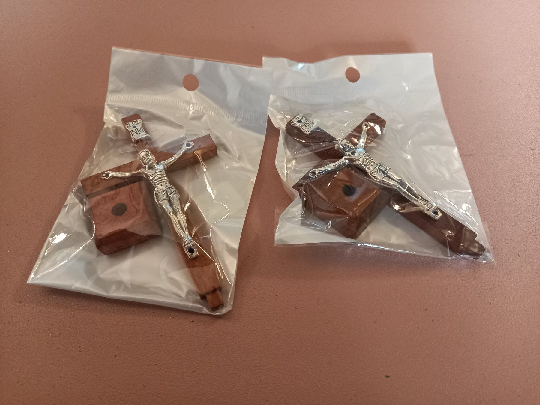 10x Holzkreuz Kruzifix Jesus Kreuz - croix en bois crucifix (Neu ...
