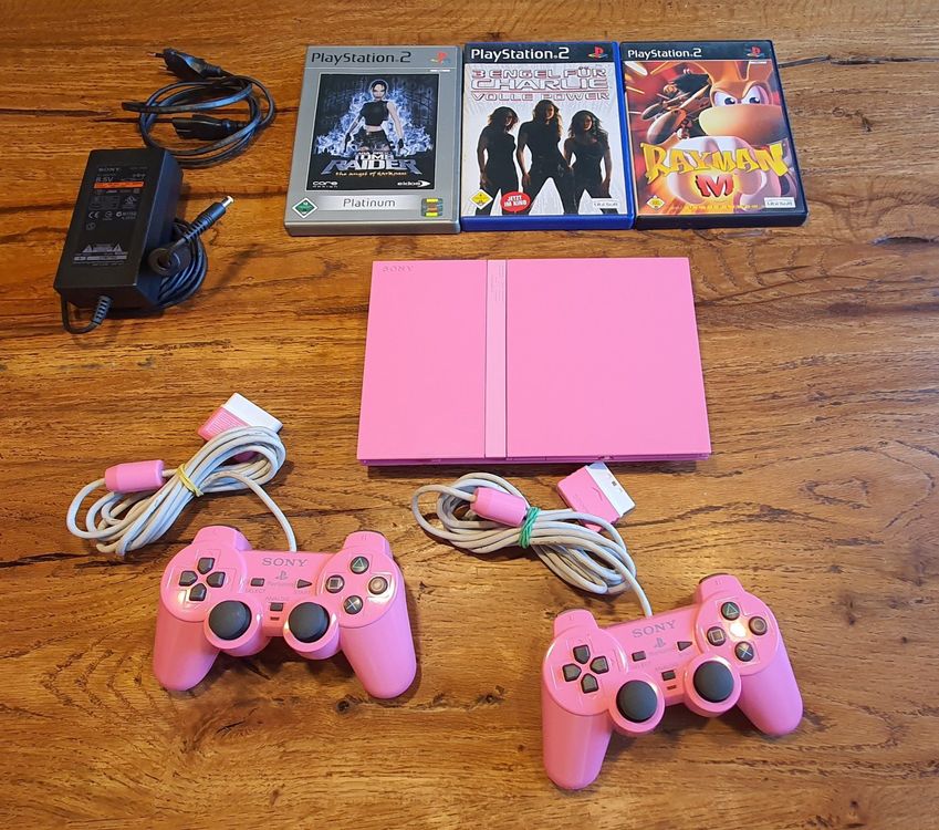 PS2 slim "PINK" 2 Controller / 3 Games (Gebraucht) in Reigoldswil für ...