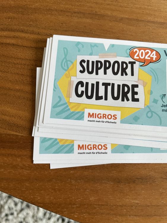 52x Migros Culture Support Bons | Kaufen auf Ricardo