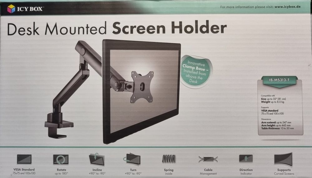 Icy Box IB-MS313-T - Monitorhalterung (Neu (gemäss Beschreibung)) in ...