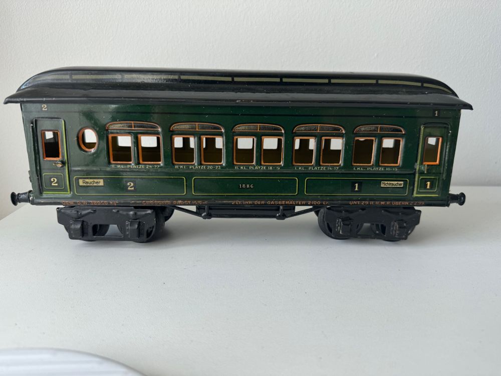 Märklin - Personenwagen, 1886, grün "alte Serie" - Spur 1 | Comprare su ...