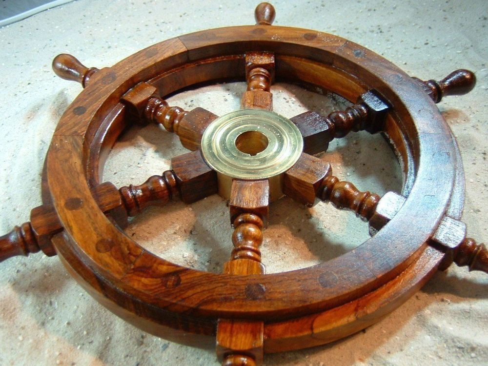 nostalgisches Schiffs Steuerrad aus Holz D 30cm | Kaufen auf Ricardo