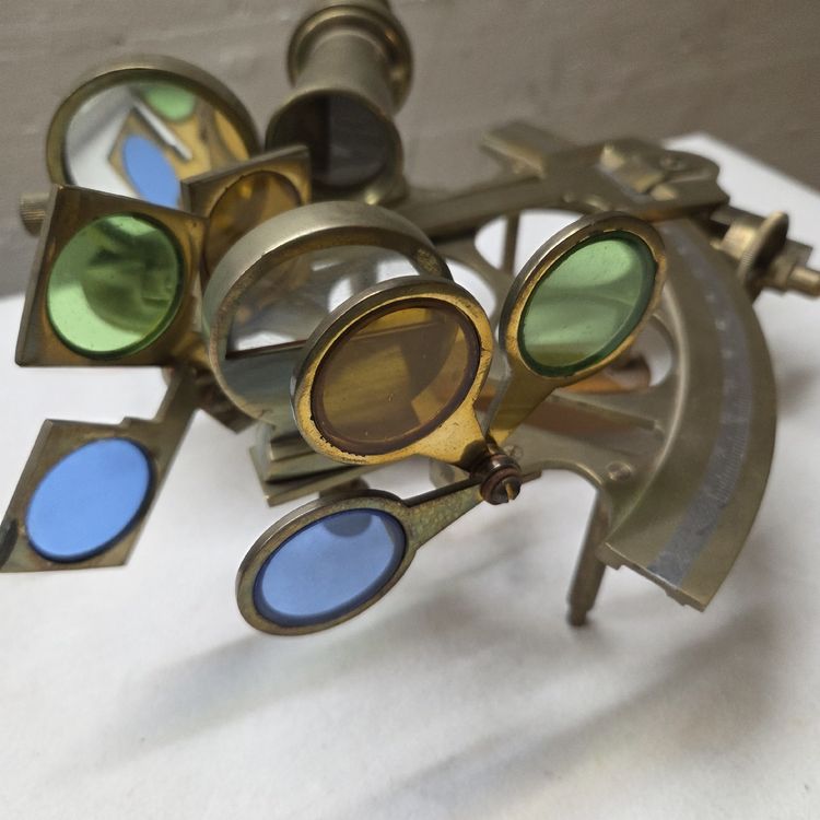 Antikes Sextant aus Messing, maritimes Sammlerstück.. (Gebraucht) in ...