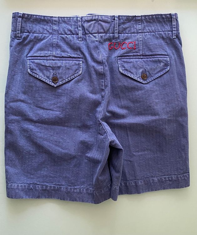 GUCCI Logo Blau Kurze Bermuda Shorts Hose 46 ( 30 Inch ) (Gebraucht) in Kreuzlingen für CHF 195 ...