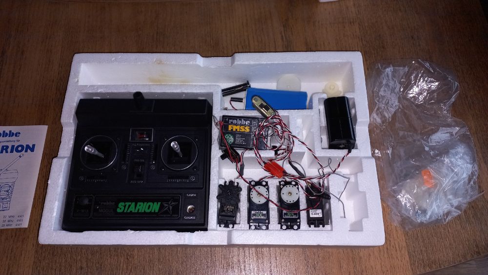 RC Modellbau Fernsteuerung 40MHz Robbe STARION FMS 4/41 (Defekt) in Uttigen für CHF 2 – mit ...