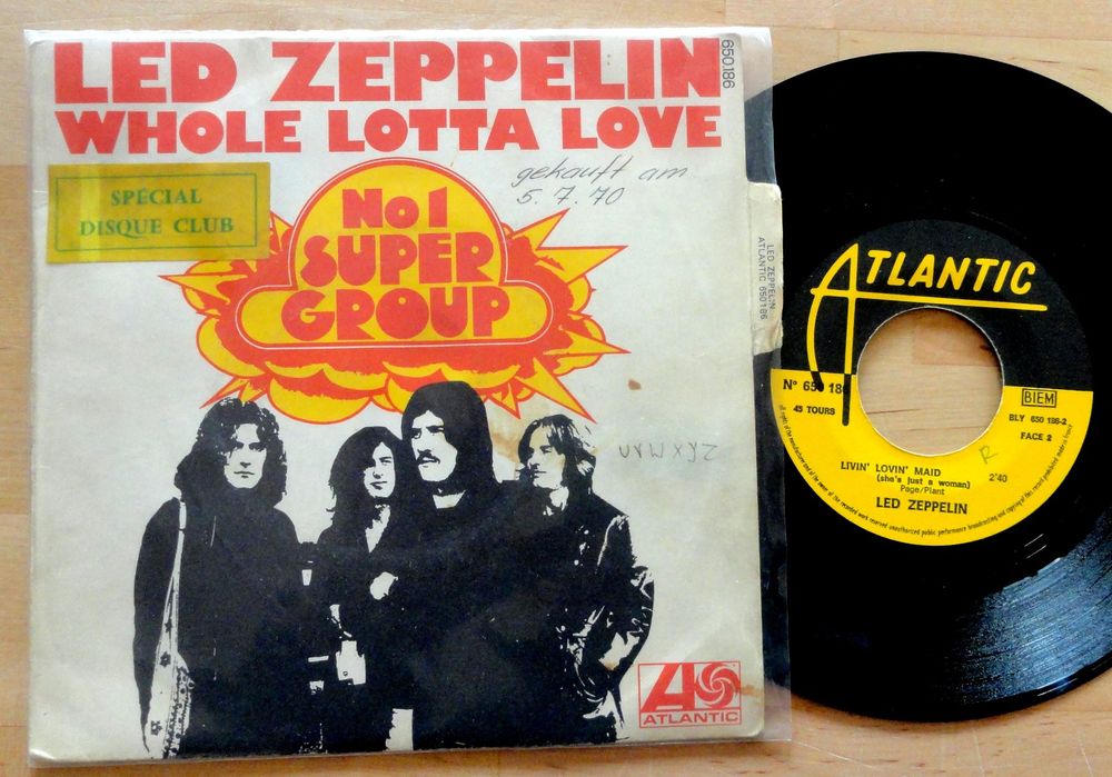 SI LED ZEPPELIN whole lotta love 1970 KULT HIT (Gebraucht) in Kesswil für CHF 7 – mit Lieferung ...