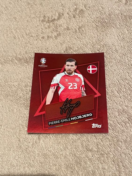Topps Euro EM 2024 DEN SP Pierre-Emile Hojbjerg Sticker | Kaufen auf ...