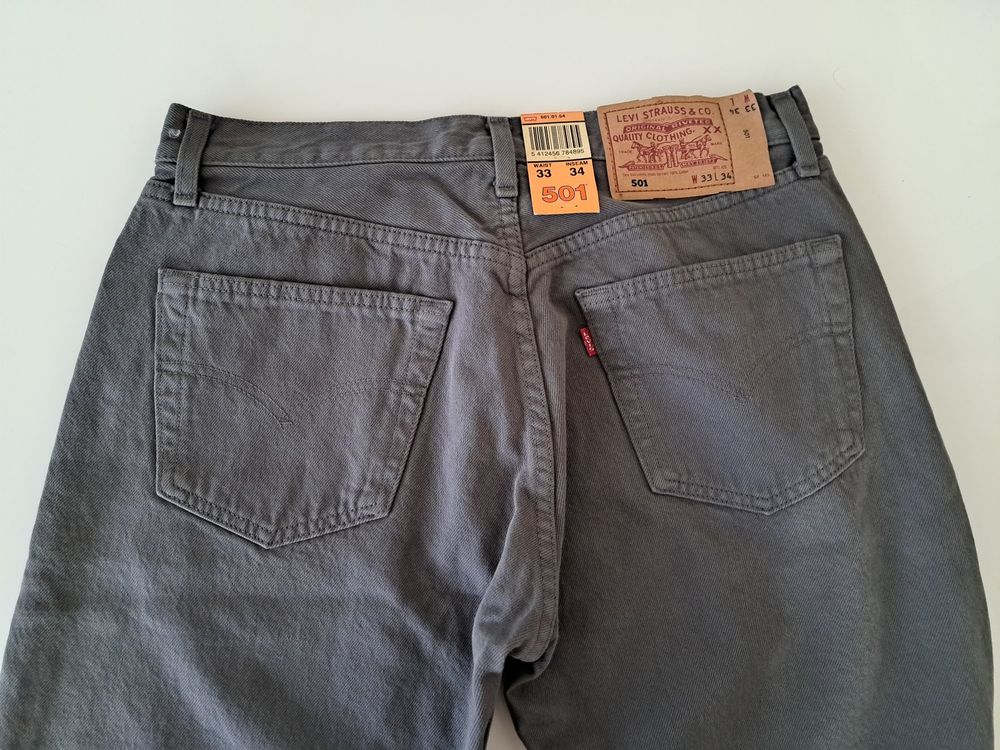 neue Original Levi's 501, grau, 33/34 (Neu und originalverpackt) in ...