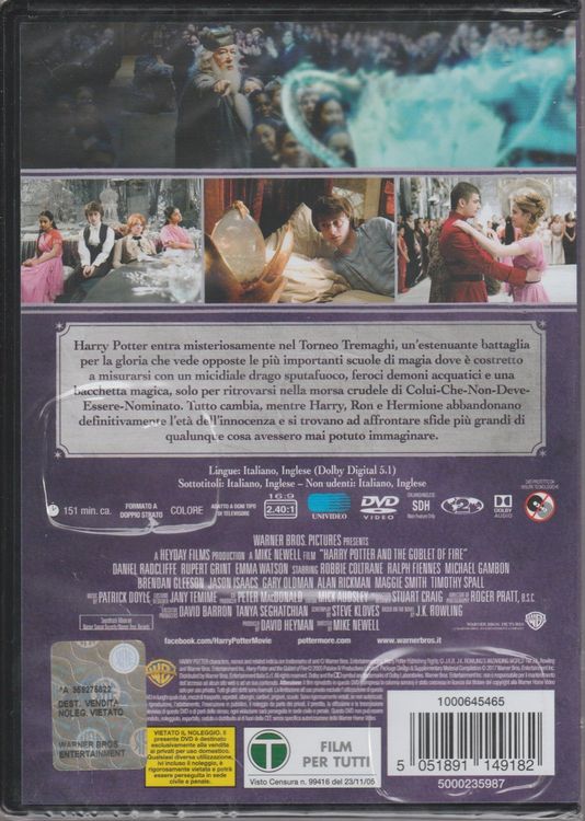 DVD HARRY POTTER E IL CALICE DI FUOCO Italiano new | Kaufen auf Ricardo