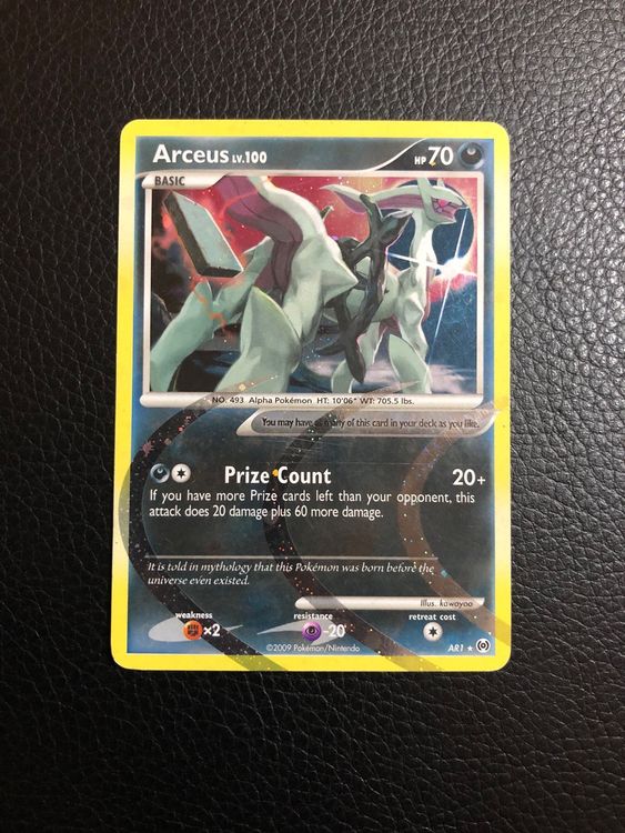 Platinum Arceus - Arceus Holo AR1 Secret Rare Ab 1 (Gebraucht) in ...