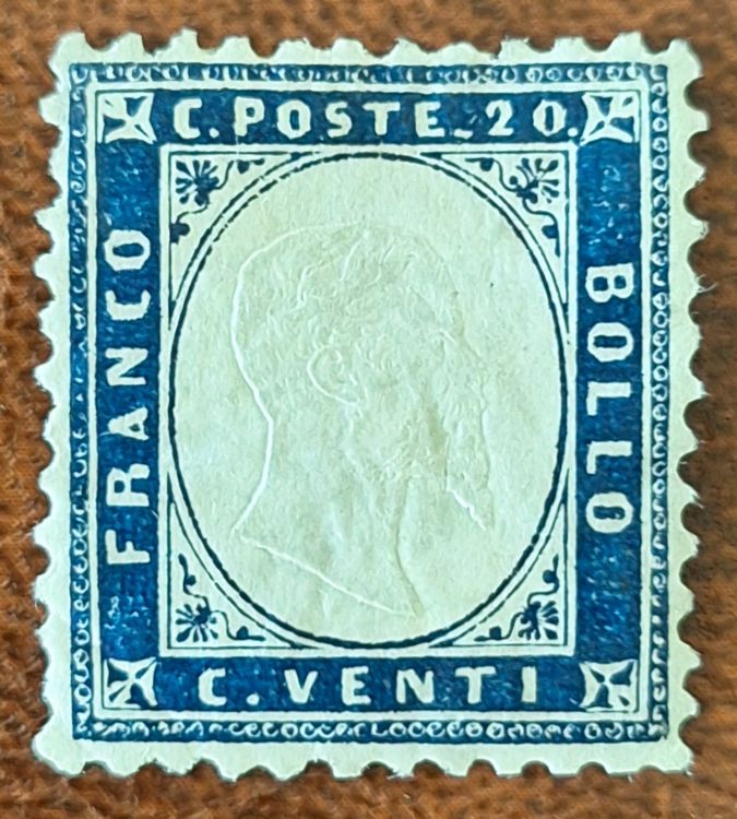 Timbre antique - Franco Bollo C.VENTI 1862 M. #10 (D'occasion) à Genève ...