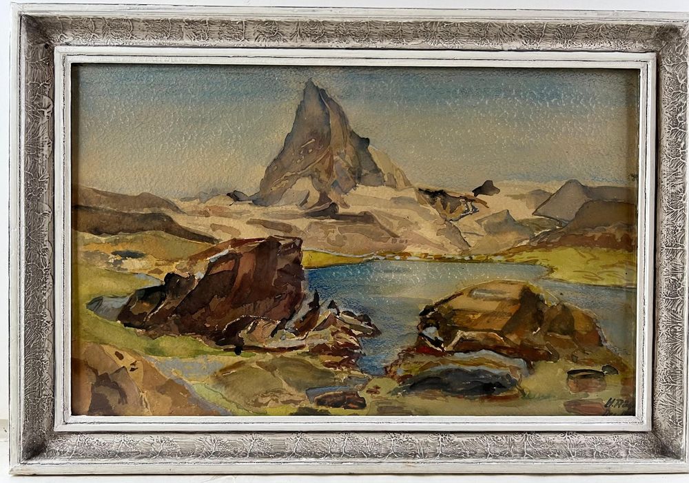 Sehr Alte Landschaften in Zermatt Aquarell signiert. | Kaufen auf Ricardo