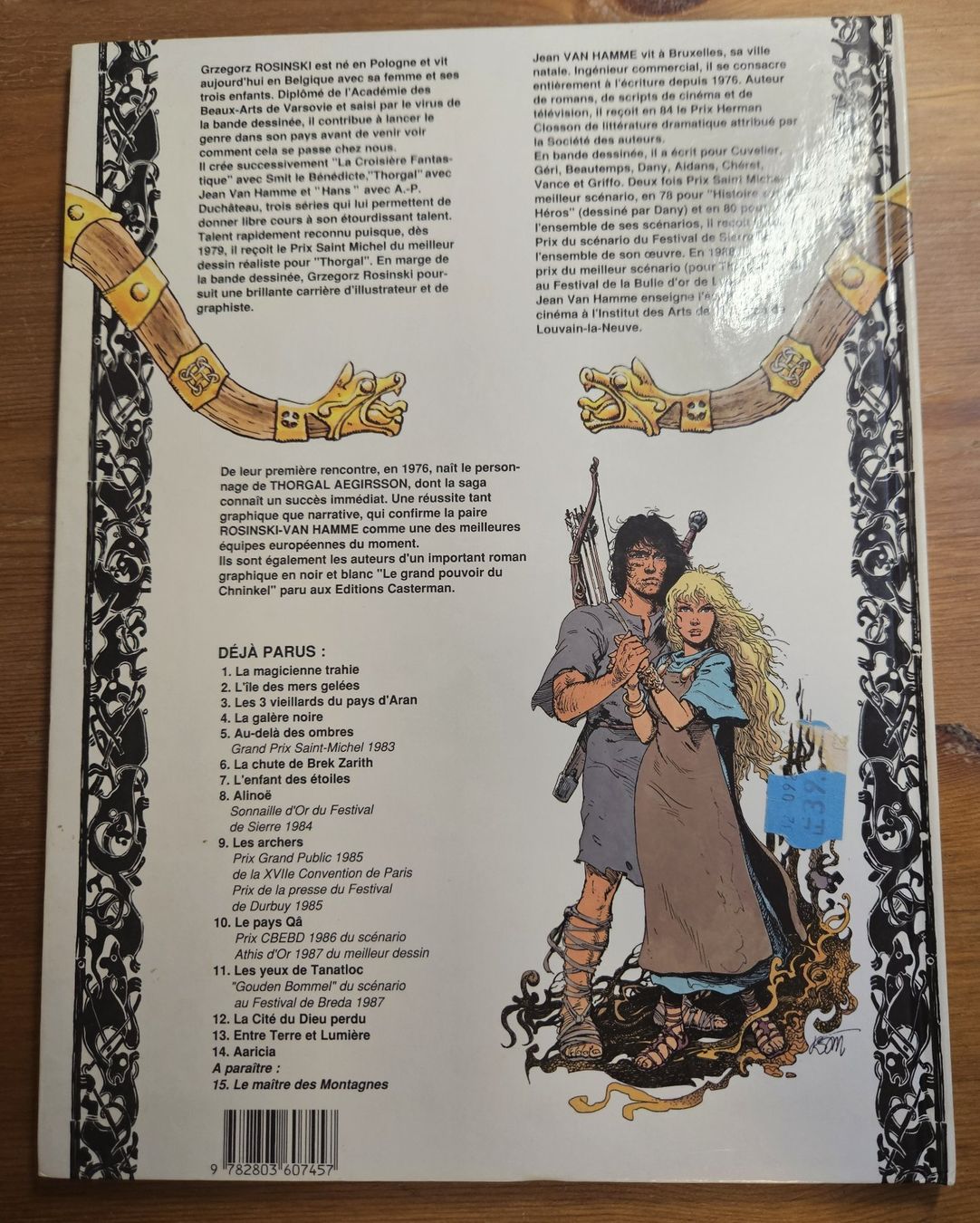 Thorgal N 14 E.O. (T.B.E.) Aaricia (D'occasion) à Prévonloup pour CHF 8 ...