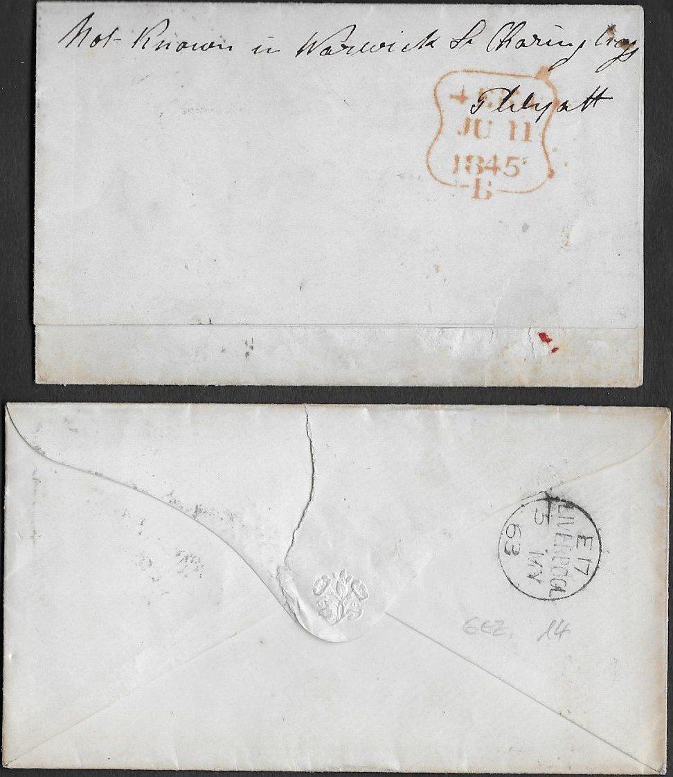 GB zwei Briefe 1845/63 ONE PENNY un-/und gezähnt top ab 1.- (Gebraucht ...