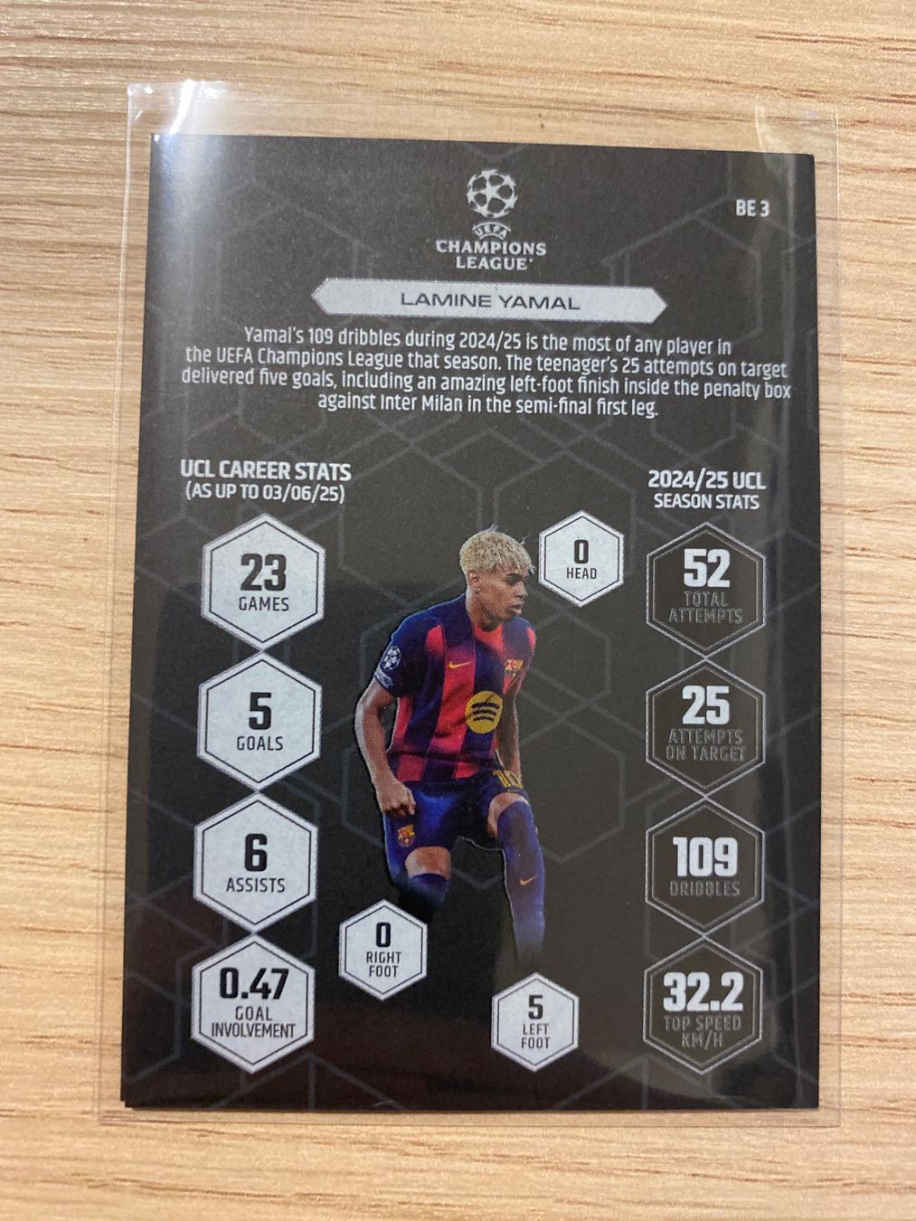 Topps Match Attax 24/25 Black Edge Lamine Yamal BE3 (Neu (gemäss ...