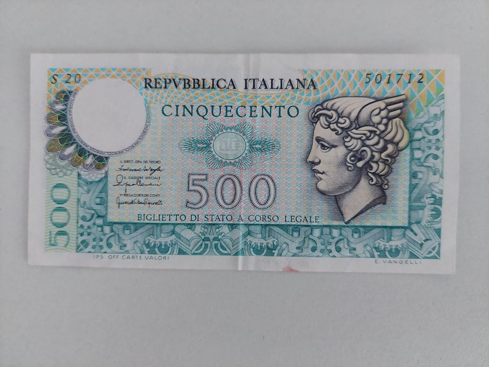 Banknote Italien 500 Lire | Kaufen auf Ricardo
