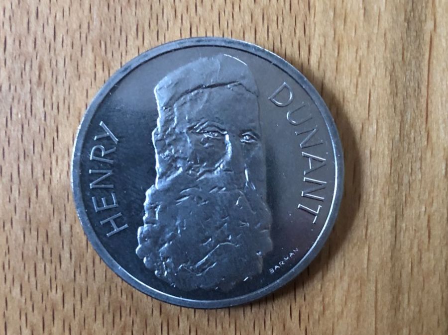 5 Fr Gedenkmünze 1978 Henry Dunant Rotkreuz Gründer (Gebraucht) in ...