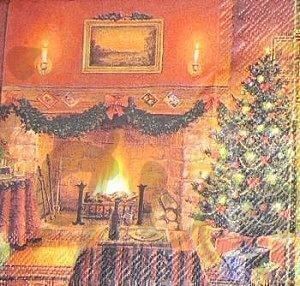 Serviette vor dem kamin 25x25 (w291) 2Stk. (Neu (gemäss Beschreibung ...