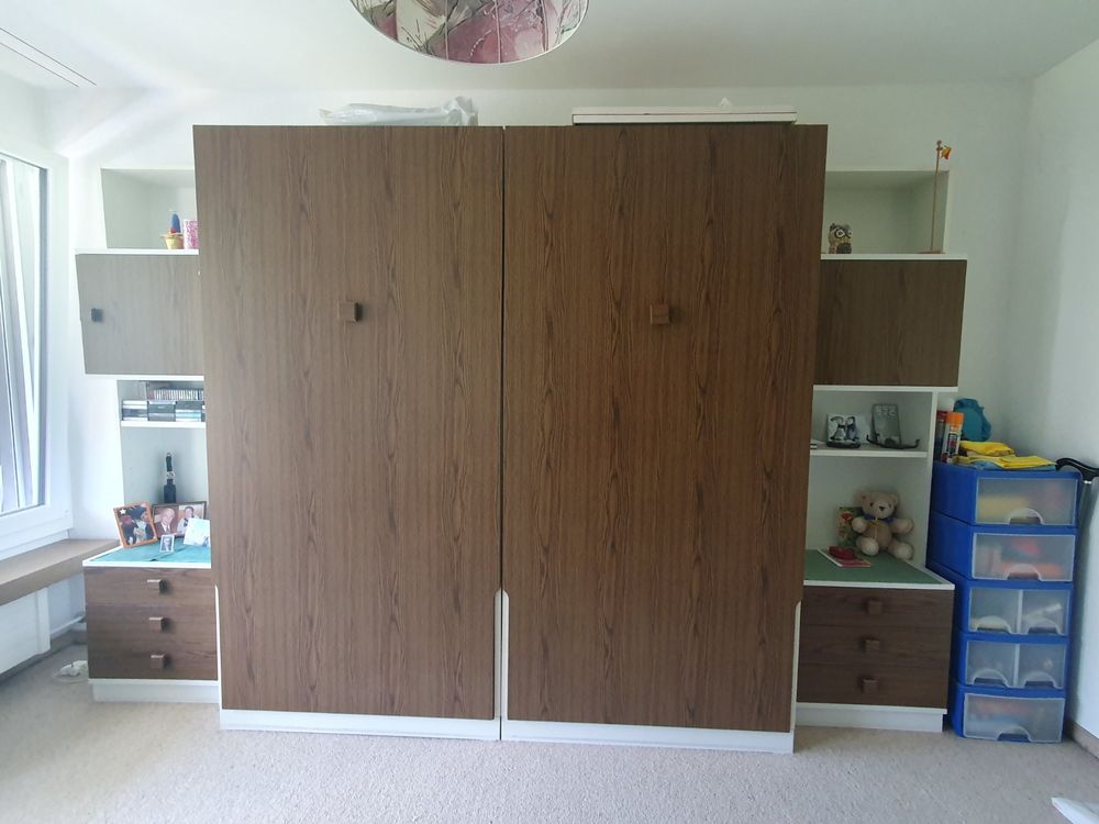 1 Schrankbett / Klappbett mit Regal (Gebraucht) in Untervaz für CHF 20 – nur Abholung auf ...