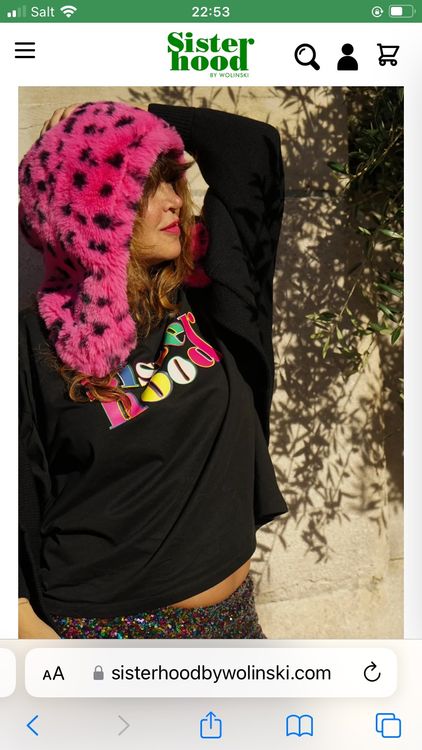 Cagoule rose noire Sisterhood by Wolinski nwt | Kaufen auf Ricardo