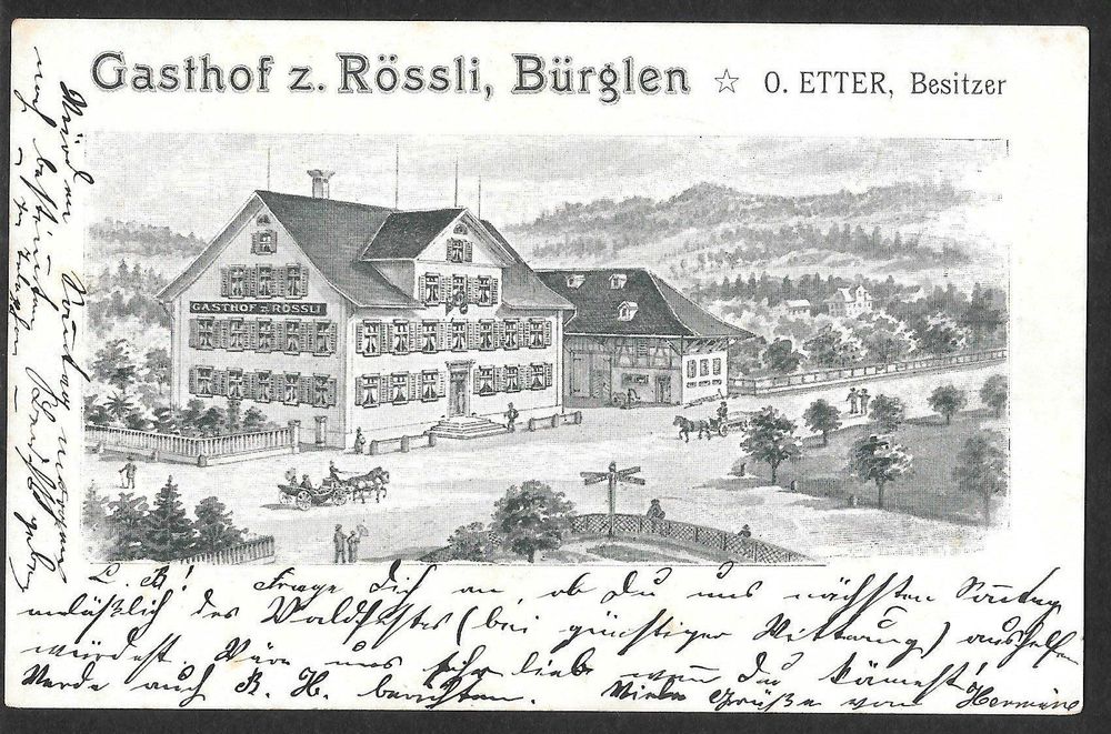 Bürglen Gasthof Zum Rössli O Etter Besitzer Kaufen Auf Ricardo