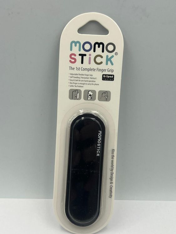 Neu! MOMO STICK Handyhalter Fingergriff Schwarz | Kaufen auf Ricardo