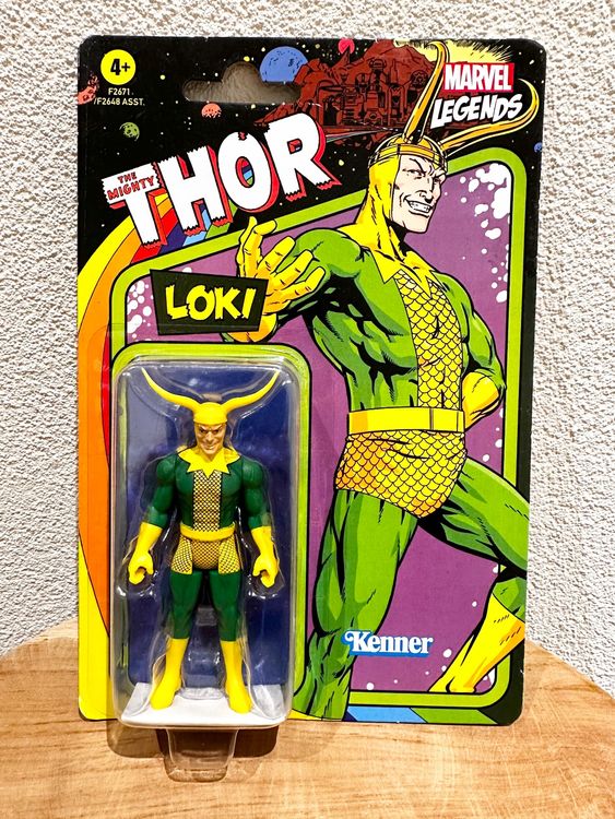 NEU Marvel Legends Retro Collection Loki Thor Hasbro Kenner (Neu und ...