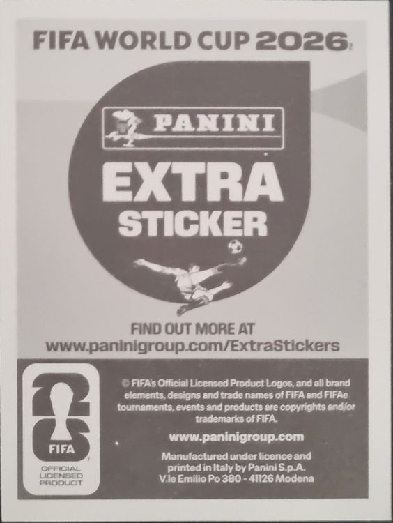 Extra Sticker GOLD Cristiano Ronaldo - Panini WC 2026 (Neu (gemäss ...