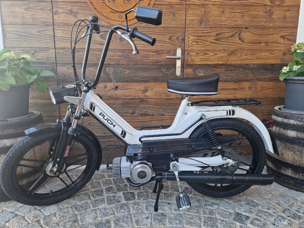 Puch Maxi S Weiss, Jahrgang 1975, Mofa, Kultmofa | Kaufen auf Ricardo