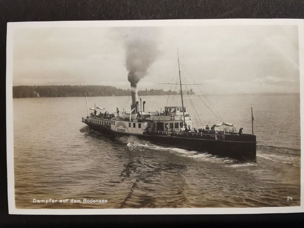 Dampfschiff. Bodensee Schifffahrt. Ansichskarte (Gebraucht) in Rheineck für CHF 8 – mit ...