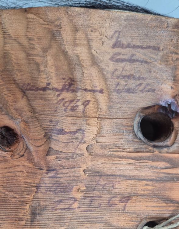 grosse Walliser Maske aus Holz Lötschental von 1969 (Gebraucht) in ...